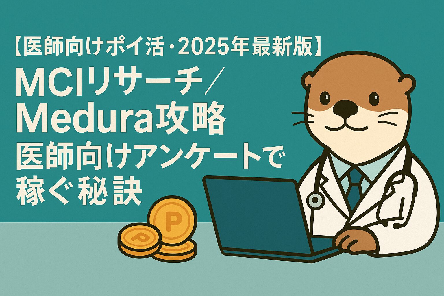 【2025年最新版】MCIリサーチ/Medura攻略！医師向けアンケートで稼ぐ秘訣｜医師とポイ活とたわし